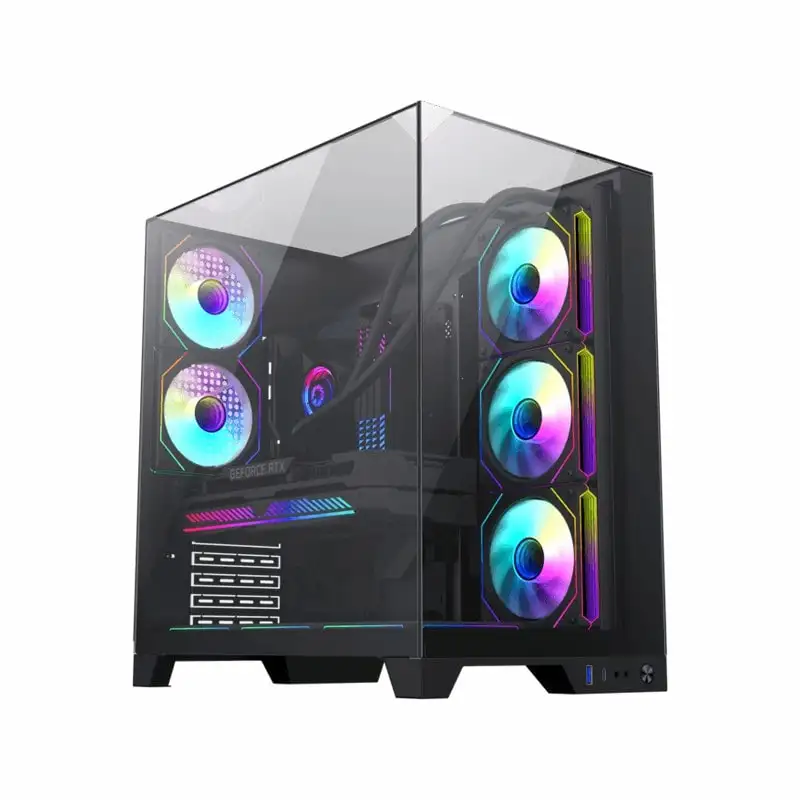 قیمت خرید و بررسی کیس گیمینگ گیم مکس مدل Infinity Plus Black